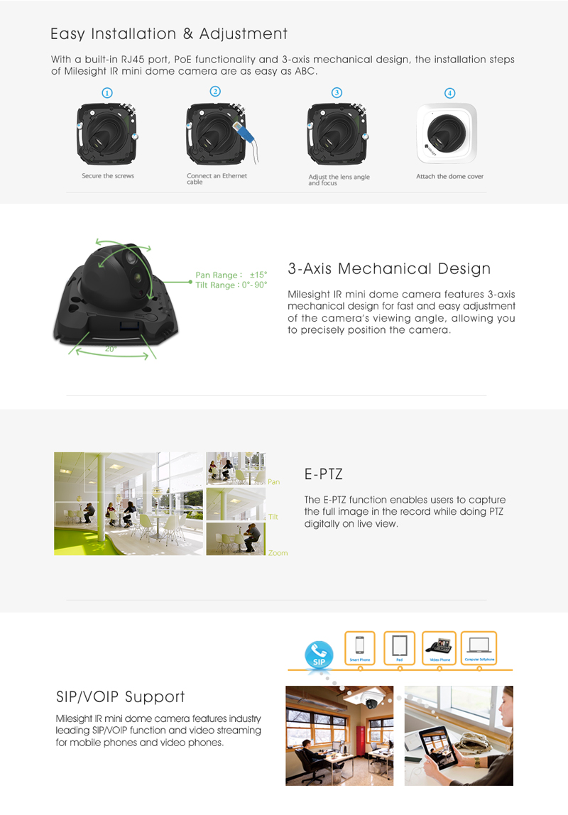 MS-C2982-PB H.265 IR Mini Dome - Elite Wholesalers