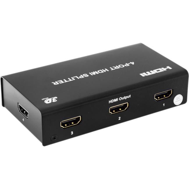 4 WAY HDMI 4K SPLITTER 1 IN 4 OUT - Elite Wholesalers