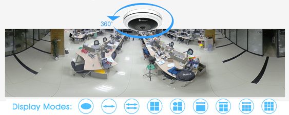 AI 360° Panoramic Fisheye Network Camera - Elite Wholesalers